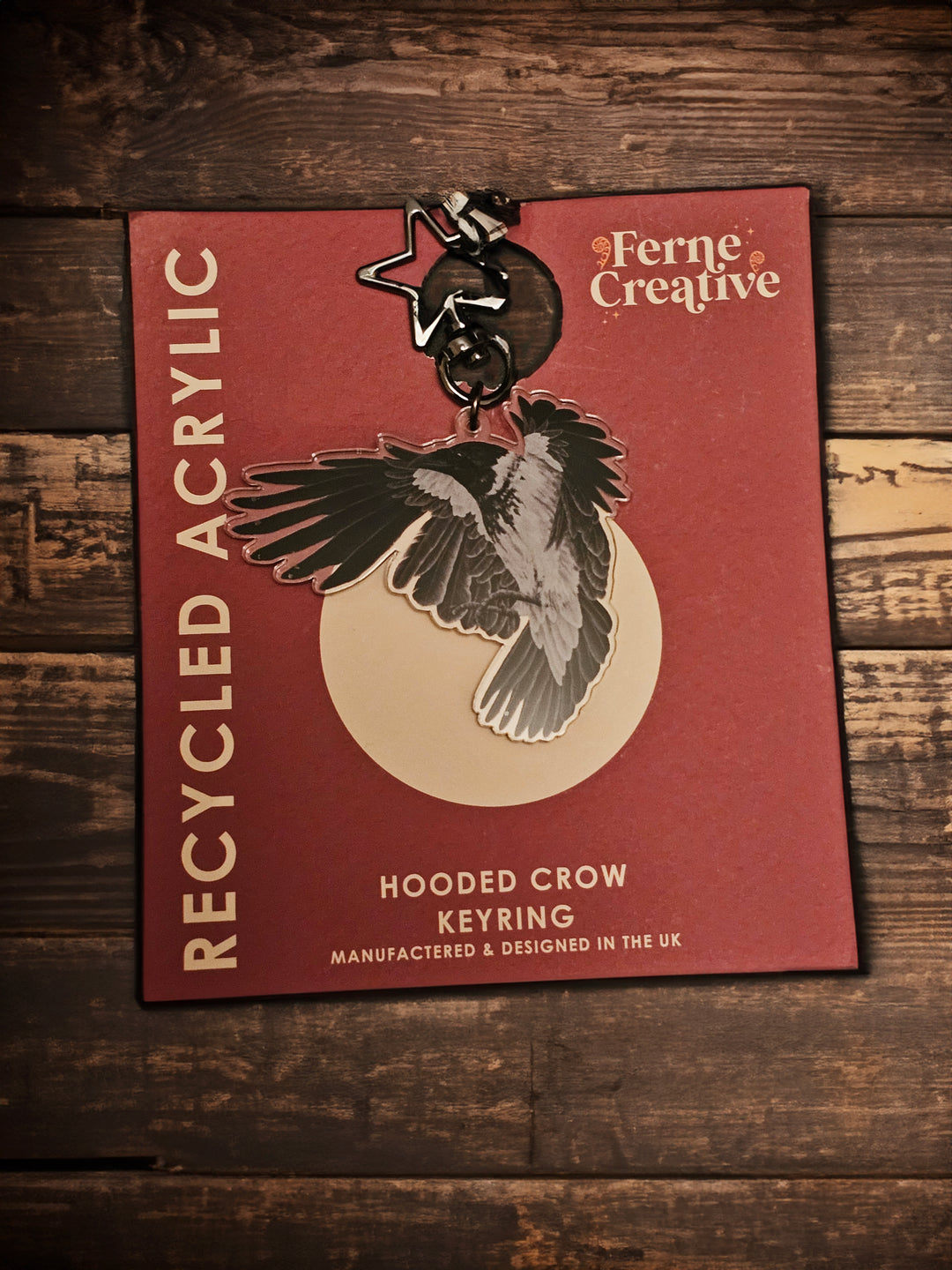 Hooded Crow Keyring – SÆR